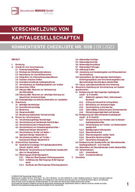 Verschmelzung von Kapitalgesellschaften