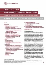 Umfassendes Paket zur Einkommensteuererklärung 2023
